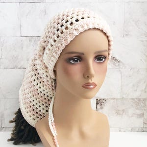 Crochet Dreadlock Sleeve for Braids, Mesh Hair Tube Protective Headwrap ...