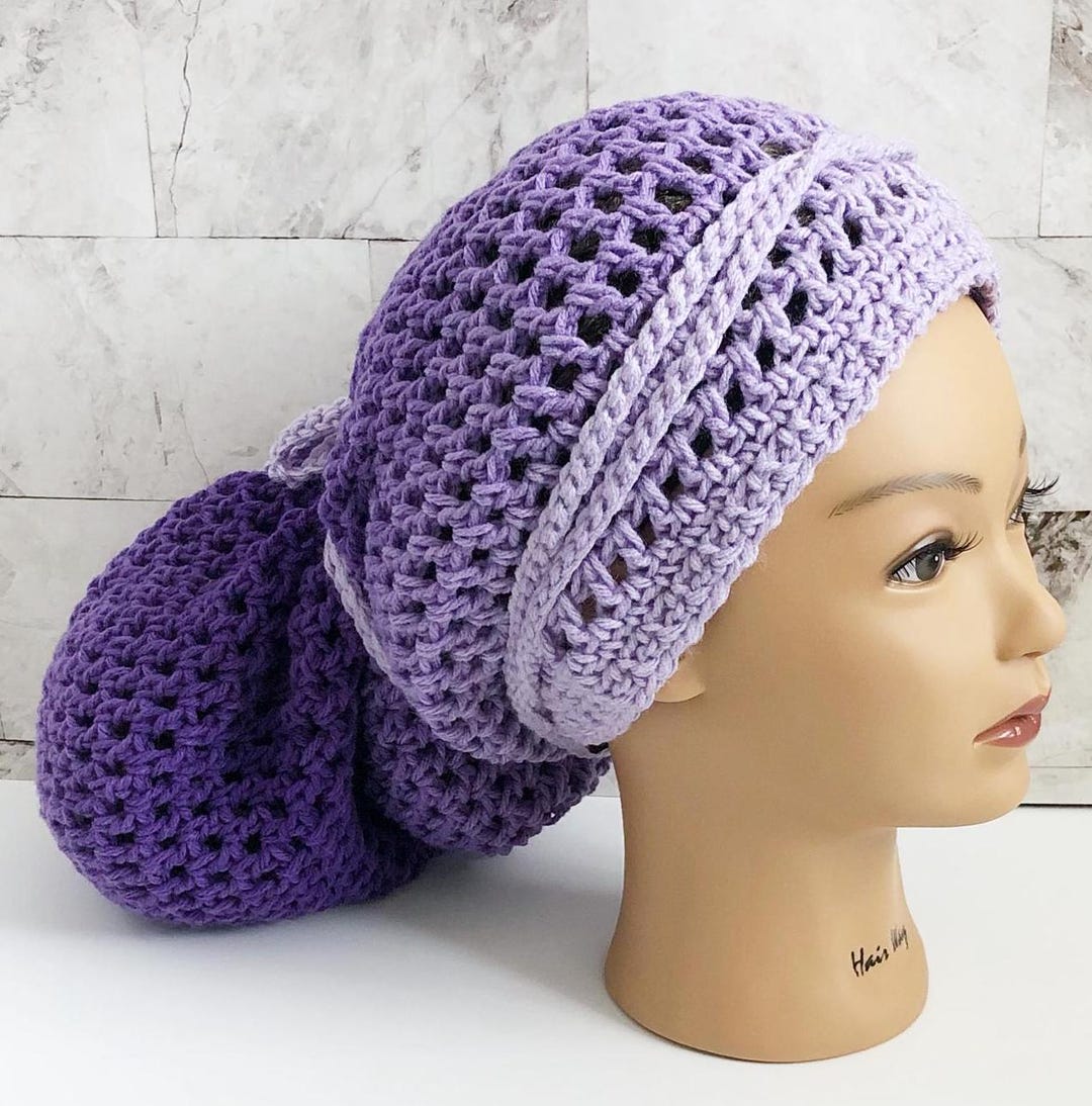 Crochet Dreadlock Wrap, Breathable Mesh Headwrap for Braids, Hair Wrap ...