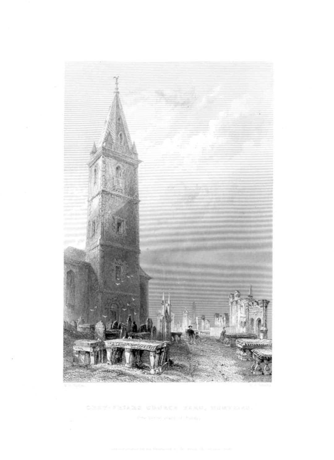 GREY FRIARS Church DUMFRIES ~ Scotland Scottish 'robert Burns' Vintage ...