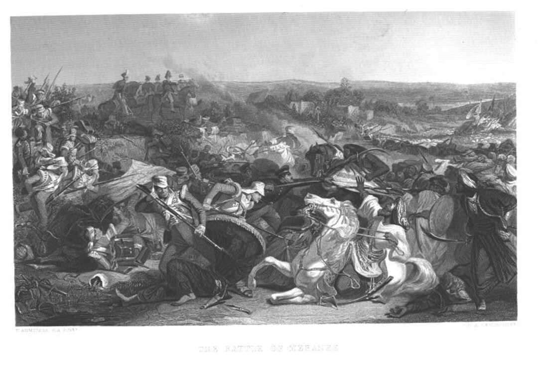 Battle of Meeanee Warfare Uniforms Orses Armitage 1870s/80s Victorian ...