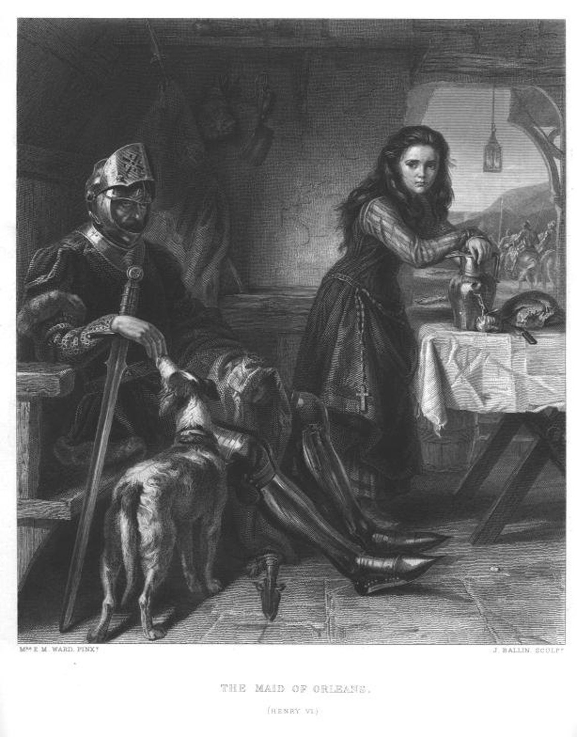 Juana de arco doncella de Orleans caballero Shakespeare época ...