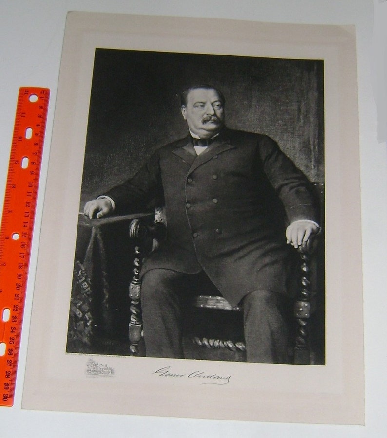 President GROVER CLEVELAND White House Portrait 1901 - Etsy