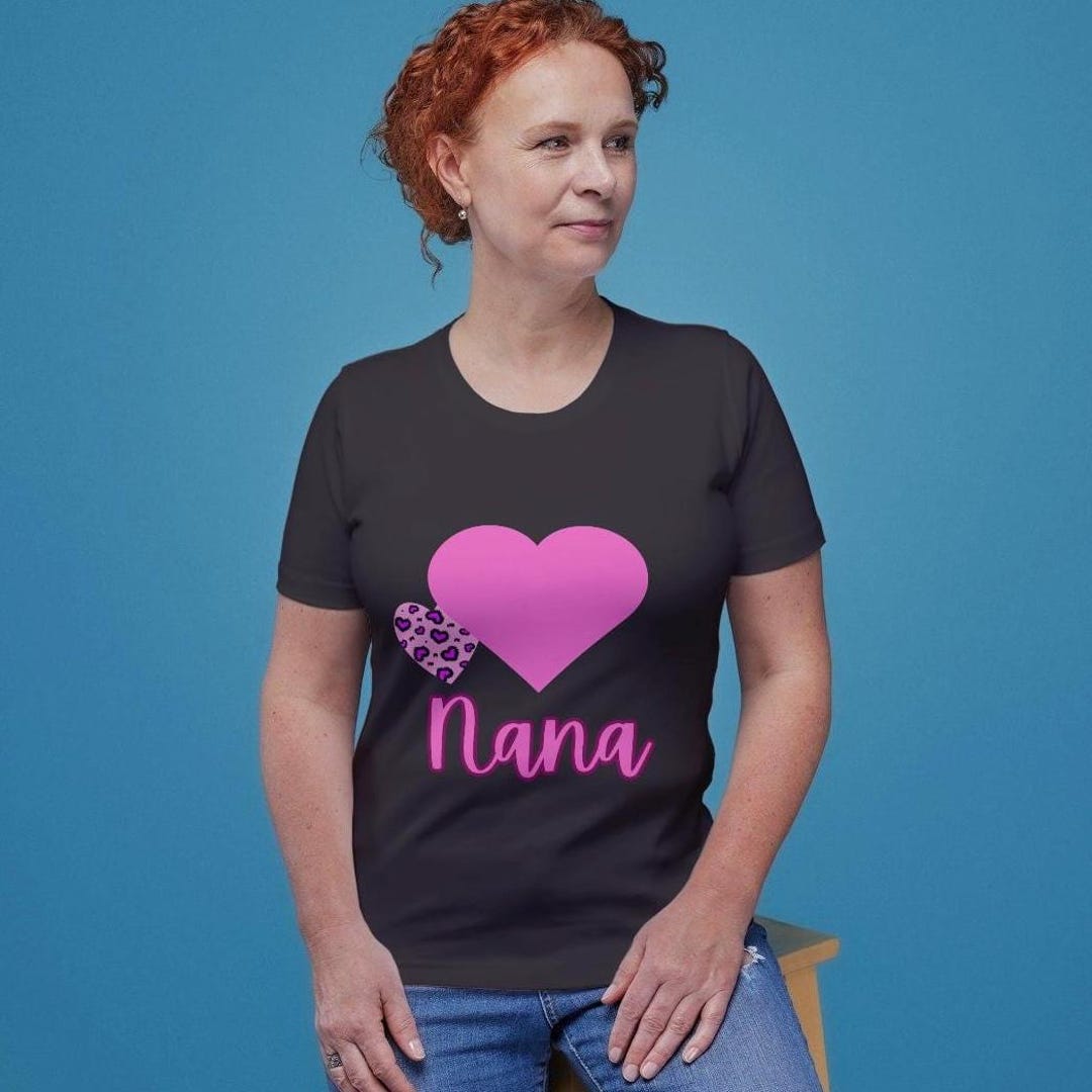 Nana Clip Art, Pink Hearts Images, Nana Sublimation Graphics, Nana Card ...