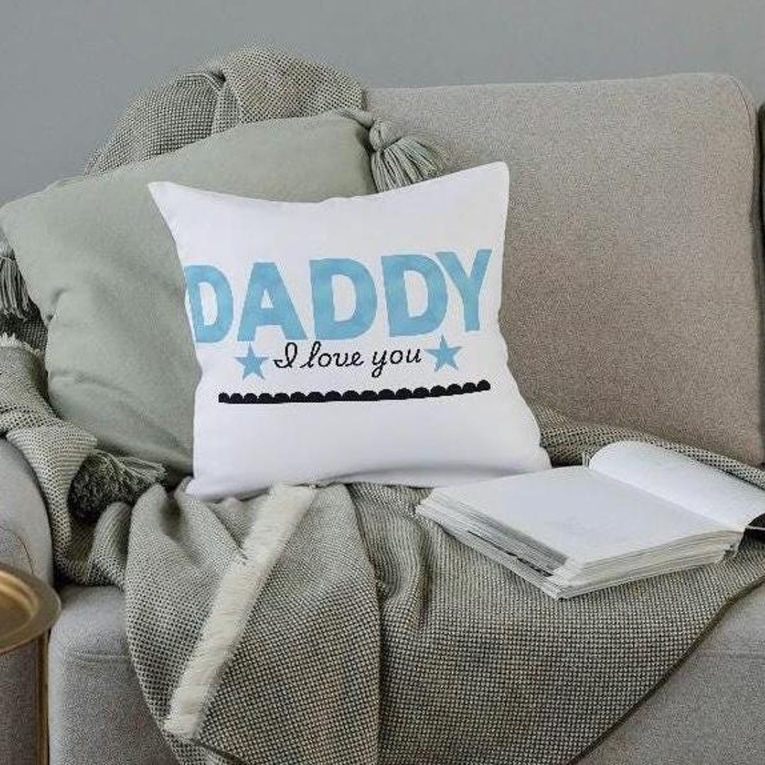 Daddy I Love You Word Clip Art, Blue Daddy Sublimation PNG, Daddy ...
