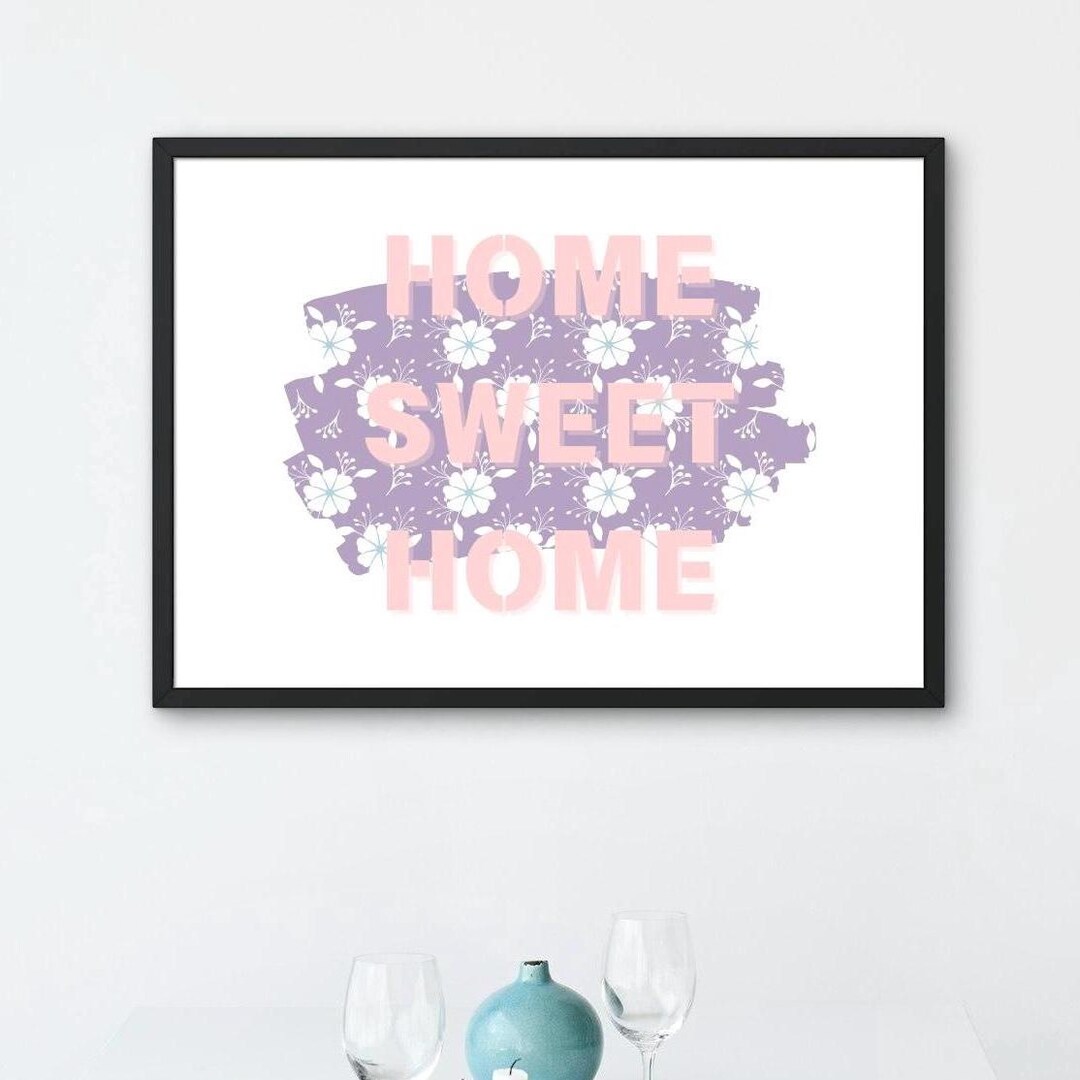 Home Sweet Home Word Clip Art, Home Sublimation Graphics, New Home Card ...