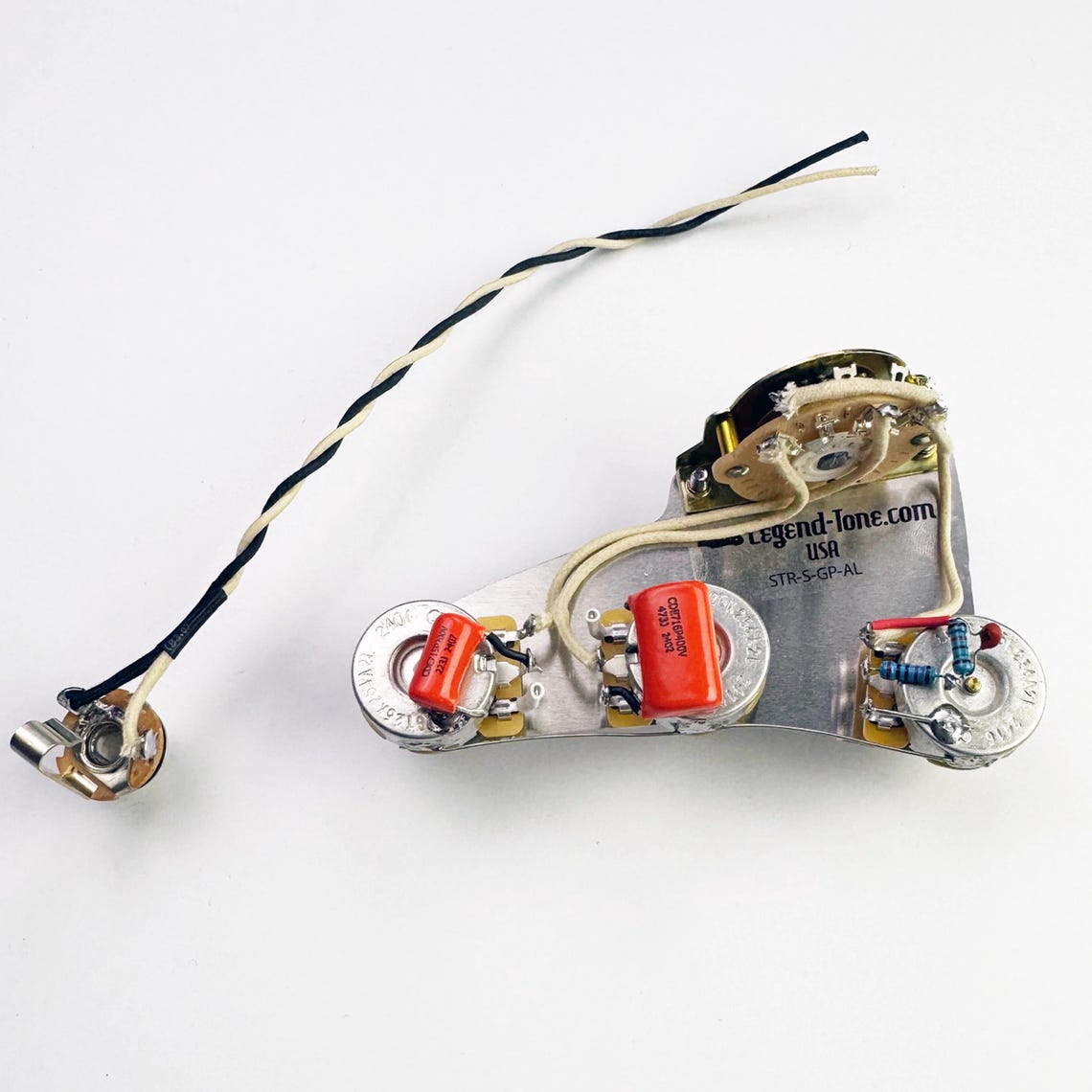 Custom Fender Stratocaster Wiring Harness - Nashville Split Tone Orange ...