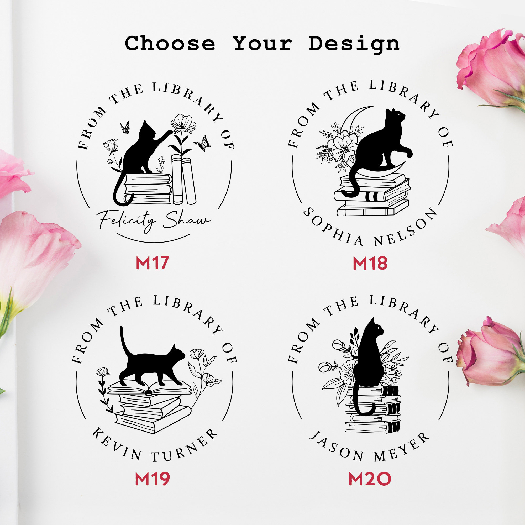 Book Embosser Personalized | Custom From the Library of Book Stamp ...