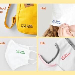 Custom Clothing Stamp/personalized Fabric Stamp/kids Name Label Stamp ...