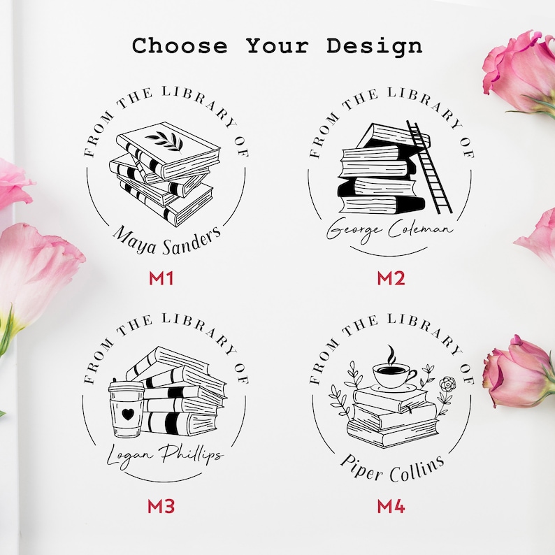 Personalized Book Embosser/library Embosser/custom Book Stamp/from the ...