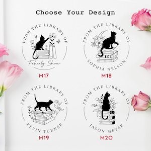 Personalized Book Stamp/custom Book Stamp/from the Library of Book ...