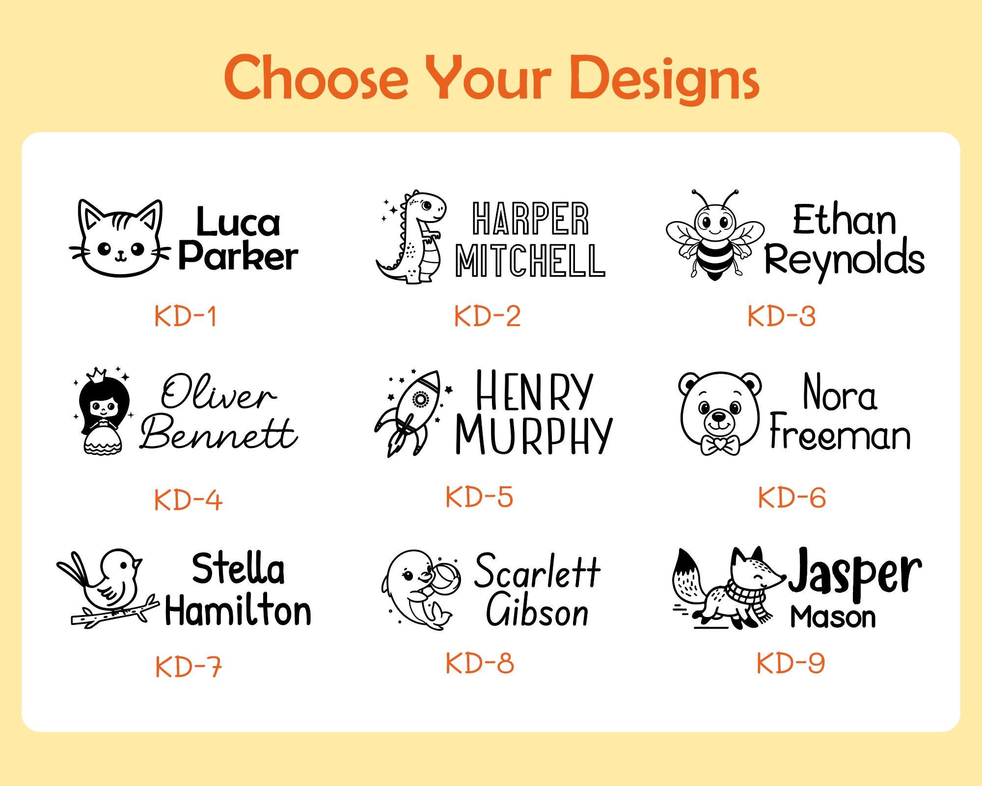 Custom Clothing Stamp/personalized Fabric Stamp/kids Name Label Stamp ...
