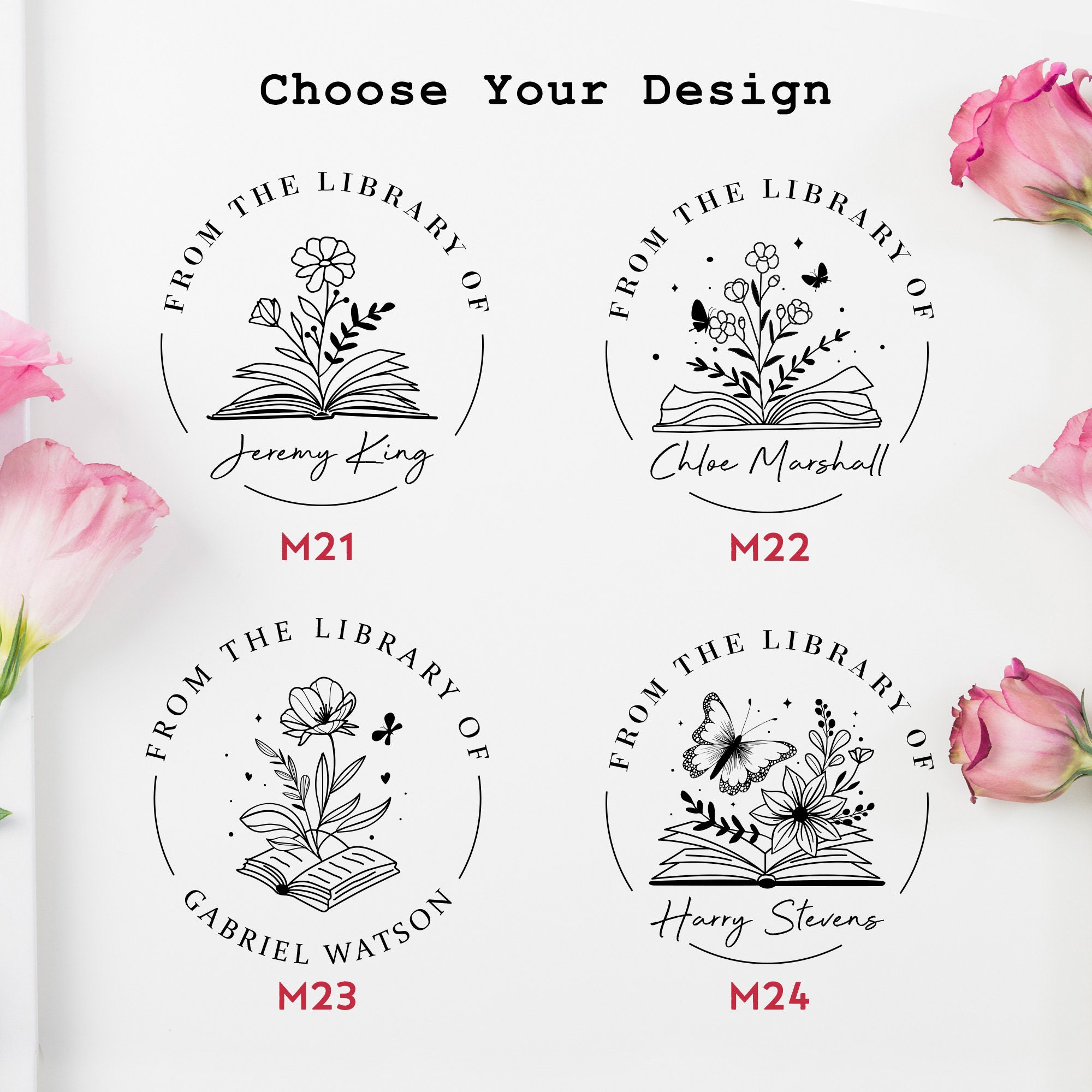 Book Embosser Personalized | Custom From the Library of Book Stamp ...