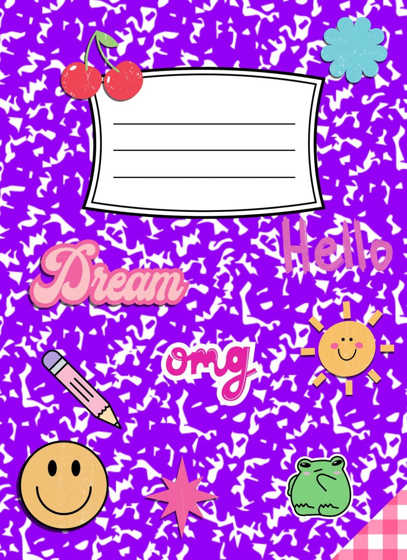 Editable Cute Binder Covers - Etsy