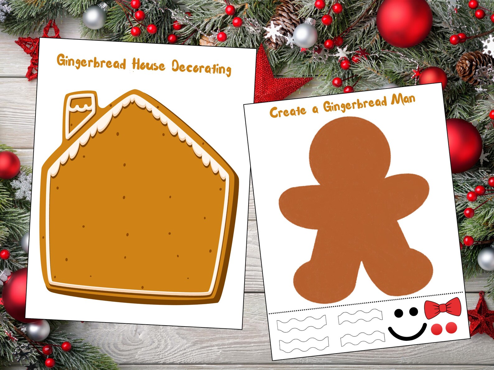 Gingerbread Preschool Bundle Activities - Etsy Canada