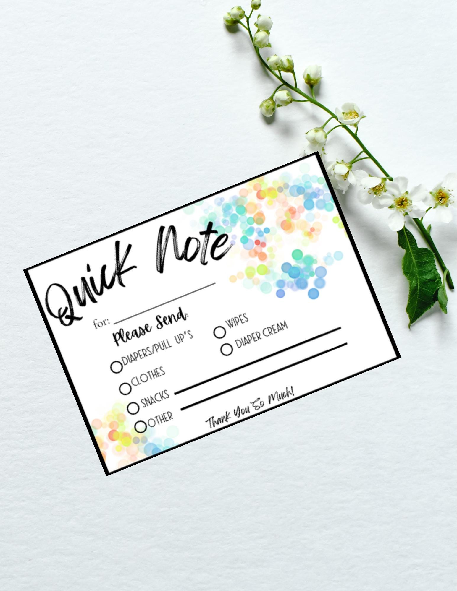 Printable Daycare Note Home - Etsy