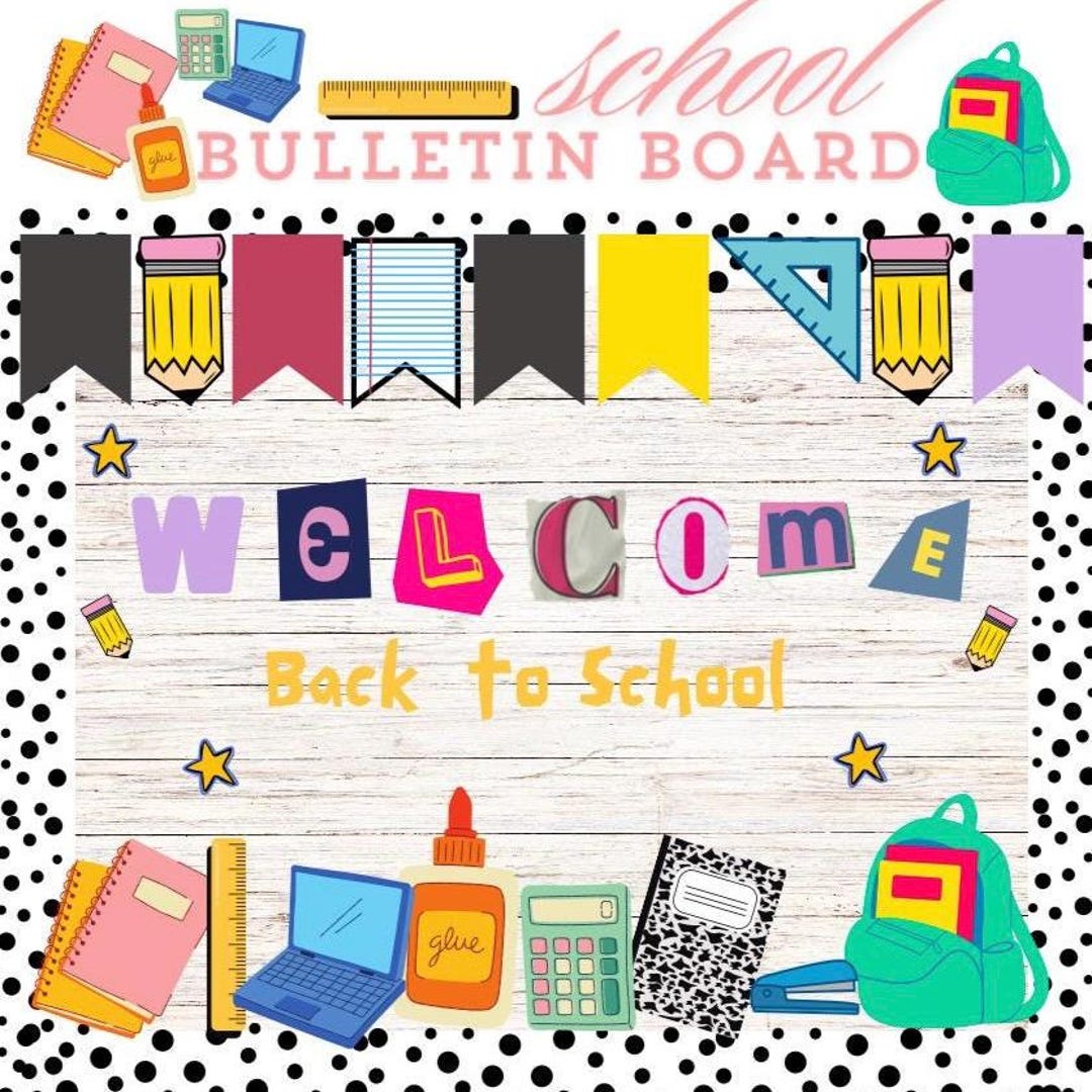 Welcome Back to School Bulletin Board - Etsy
