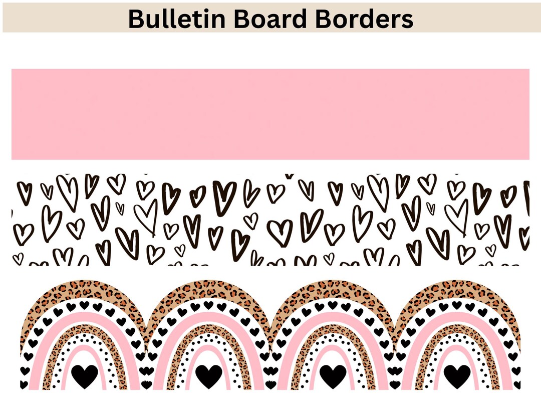 Printable Classroom Bulletin Board Borders - Printable, Rainbow ...