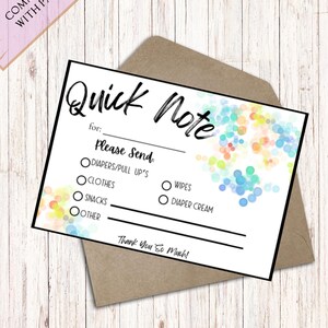Printable Daycare Note Home - Etsy