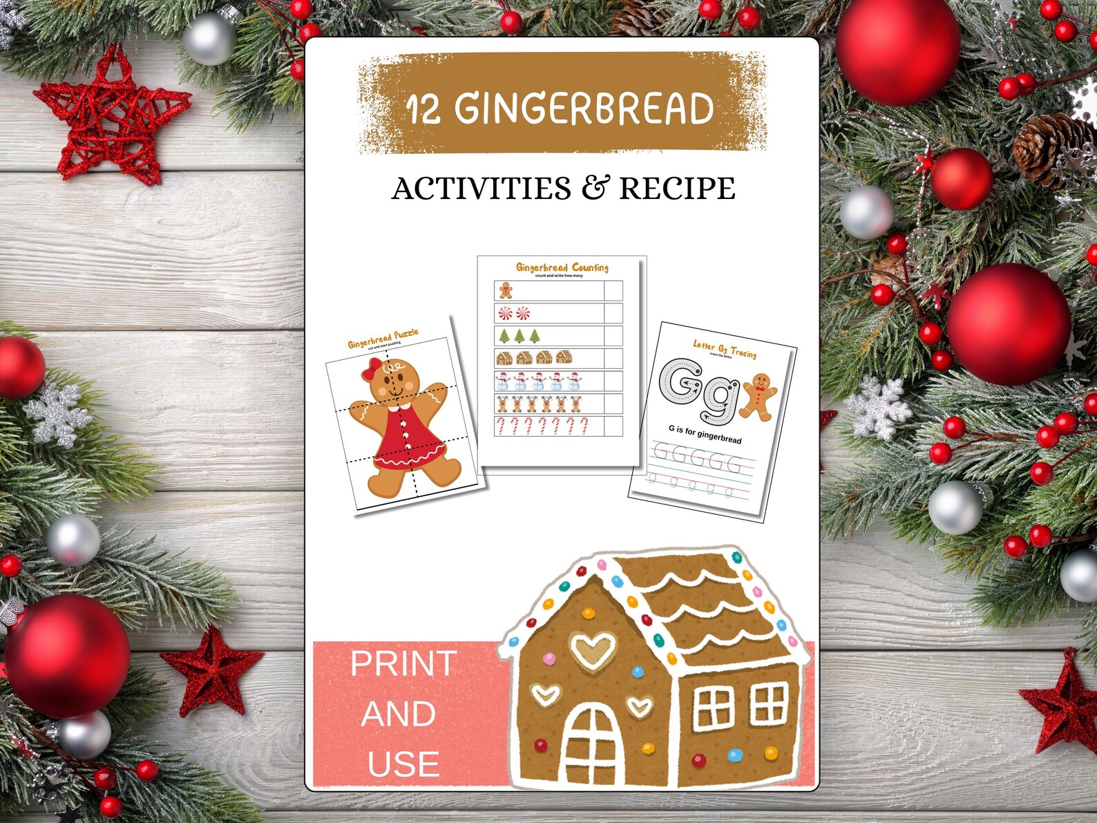 Gingerbread Preschool Bundle Activities - Etsy Canada