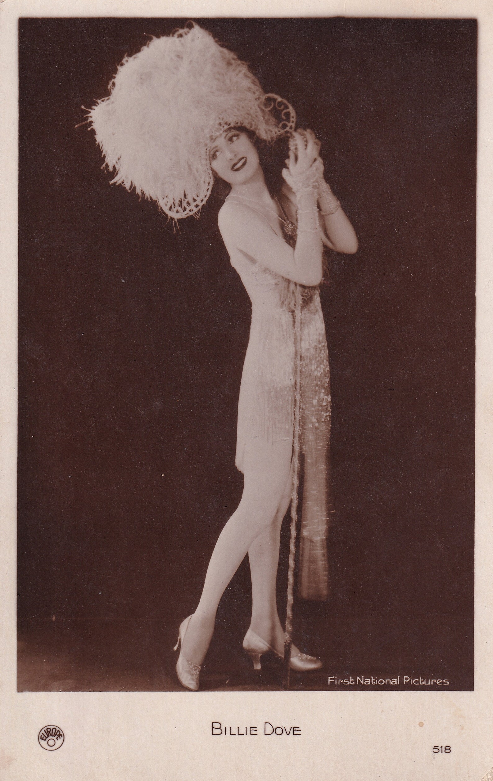 Vintage Postcard, Billie Dove With Costume, Movie Star, Cinema Artist, Film Actress, Memorabilia ...