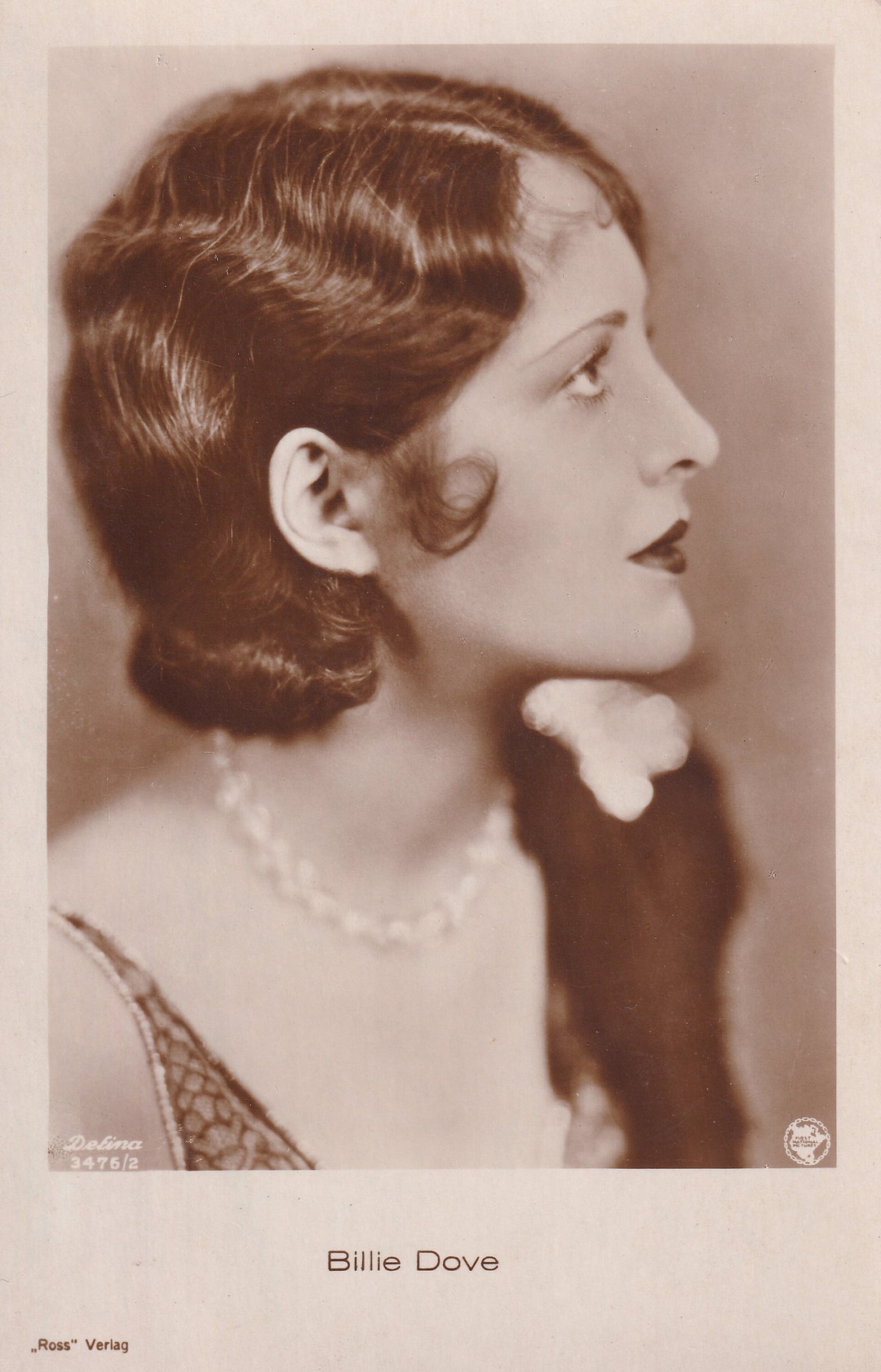 Vintage Postcard, Billie Dove With Costume, Movie Star, Cinema Artist, Film Actress, Memorabilia ...