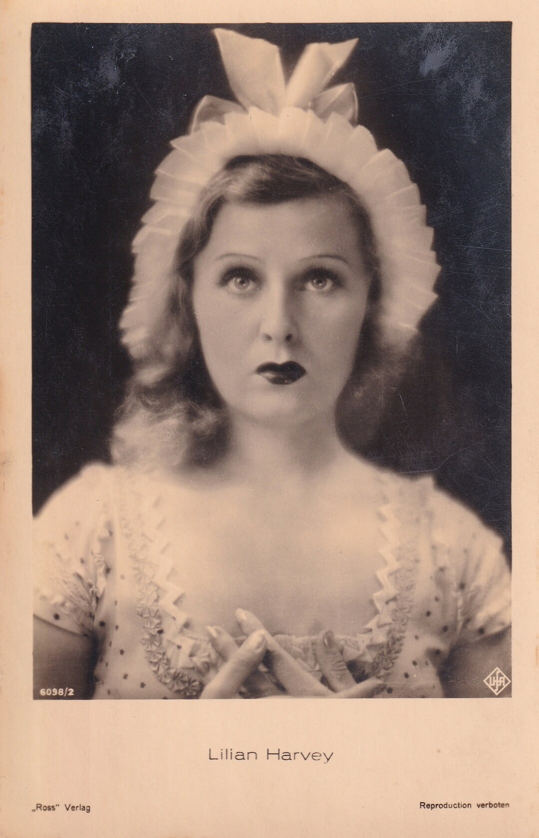 Vintage Postcard, Lilian Harvey With Hat, Movie Star, Cinema Artist, Film Actress, Memorabilia ...