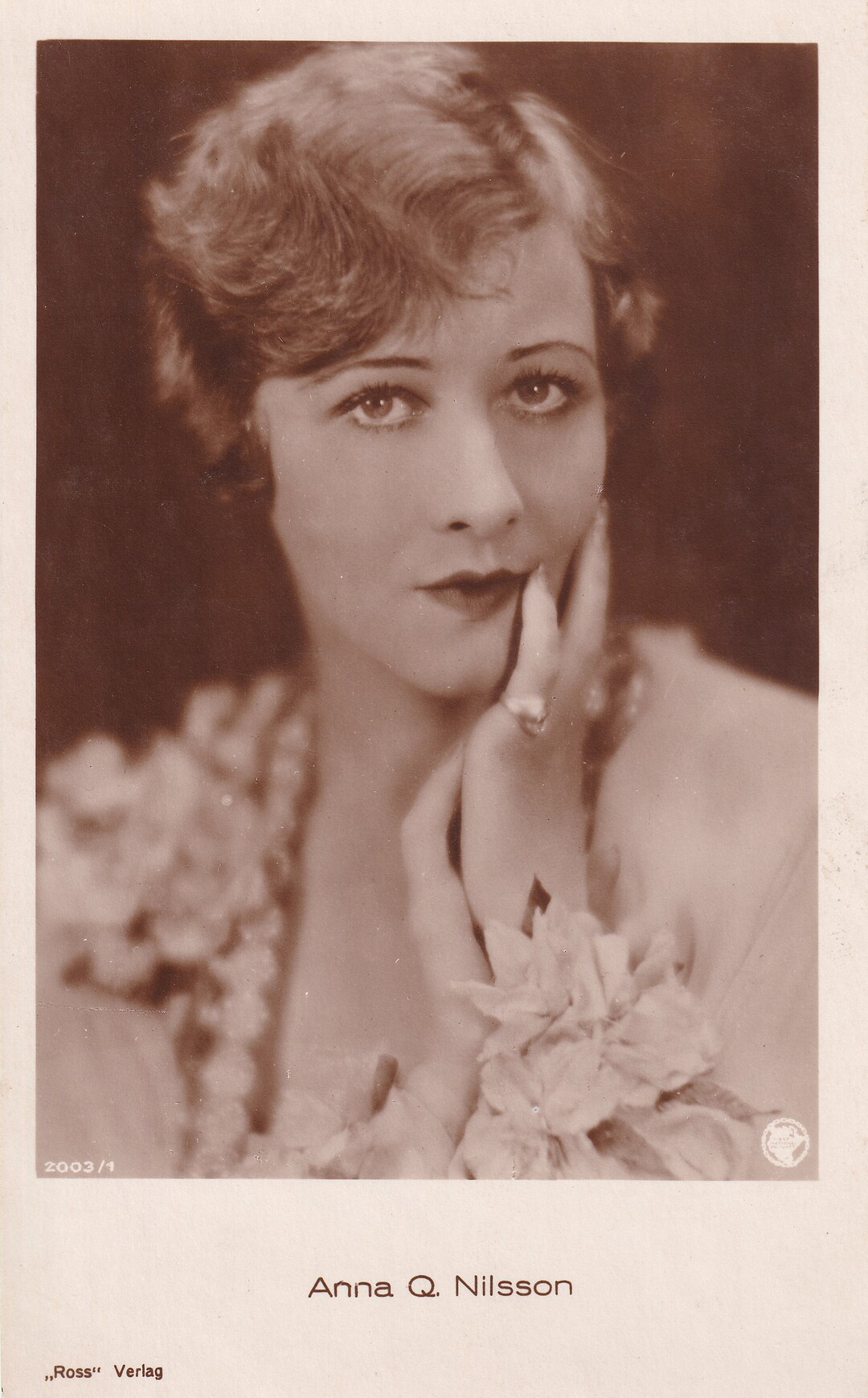 Vintage Postcard, Anna Q Nilsson, Movie Star, Cinema Artist, Film, Memorabilia, Beauty Woman ...