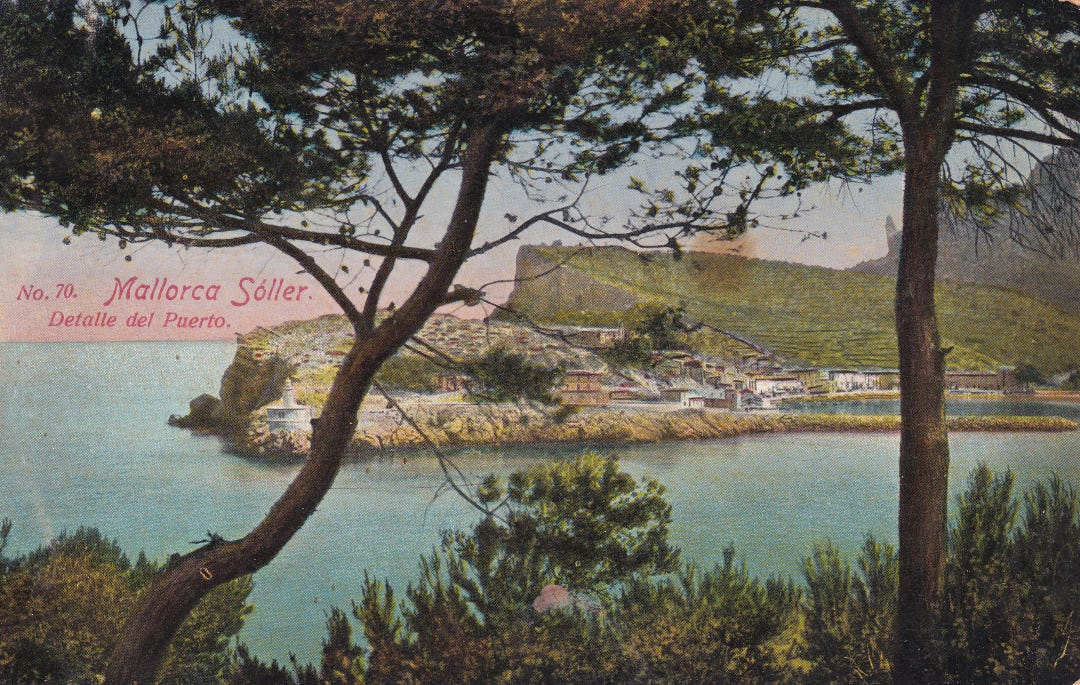 Vintage Postcard Spain Majorca 1920s, Port Detail, Editor Augustin ...
