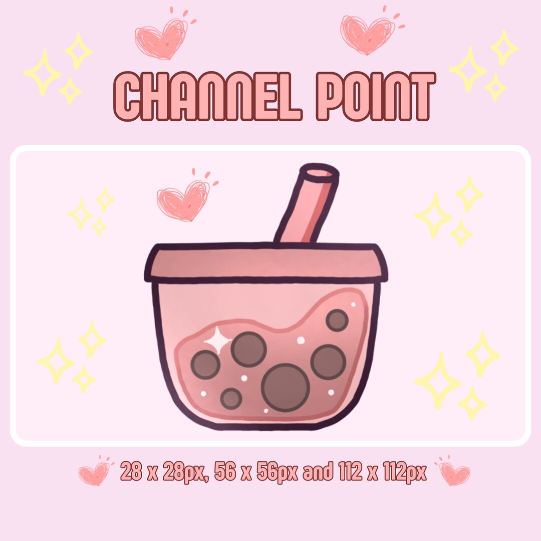 Thai Boba Milk Tea Channel Point Cute Channel Point for Twitch - Etsy