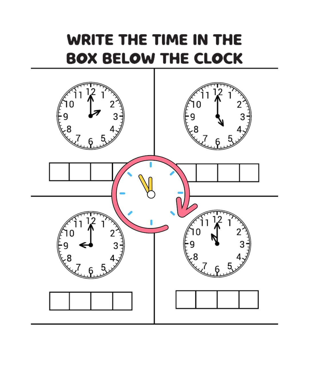 Tell the Time: Fun Printable Clock Activities for Kids - Educational ...