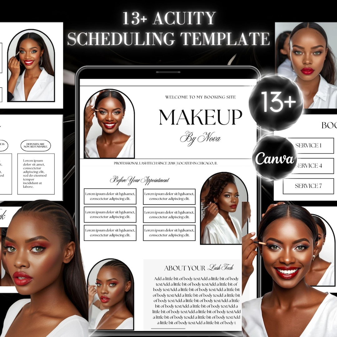 Makeup Artist Template, Acuity Scheduling Makeup, Acuity Makeup ...