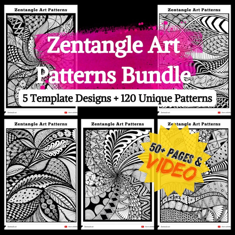 Zentangle Designs - Etsy