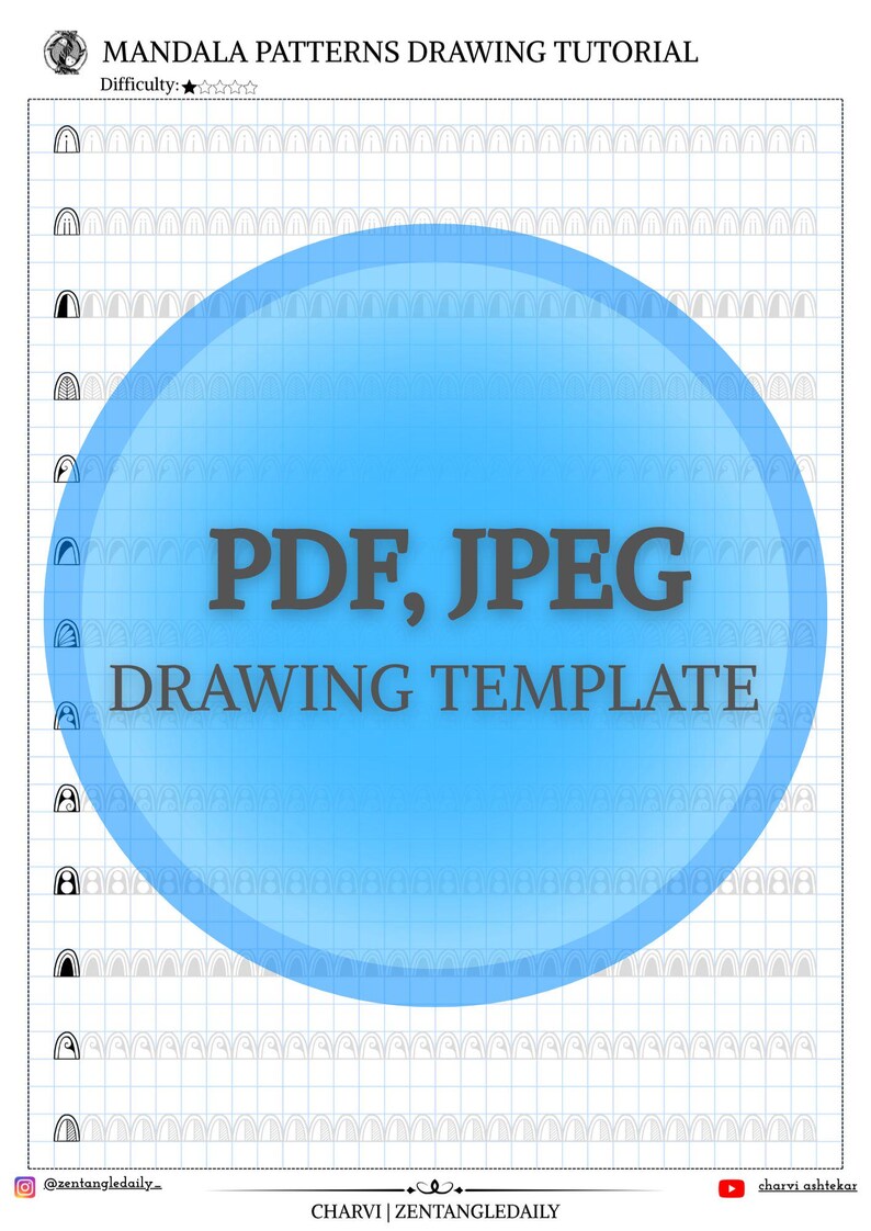 100 Easy Mandala Patterns for Beginners: Printable Art Therapy Sheets ...