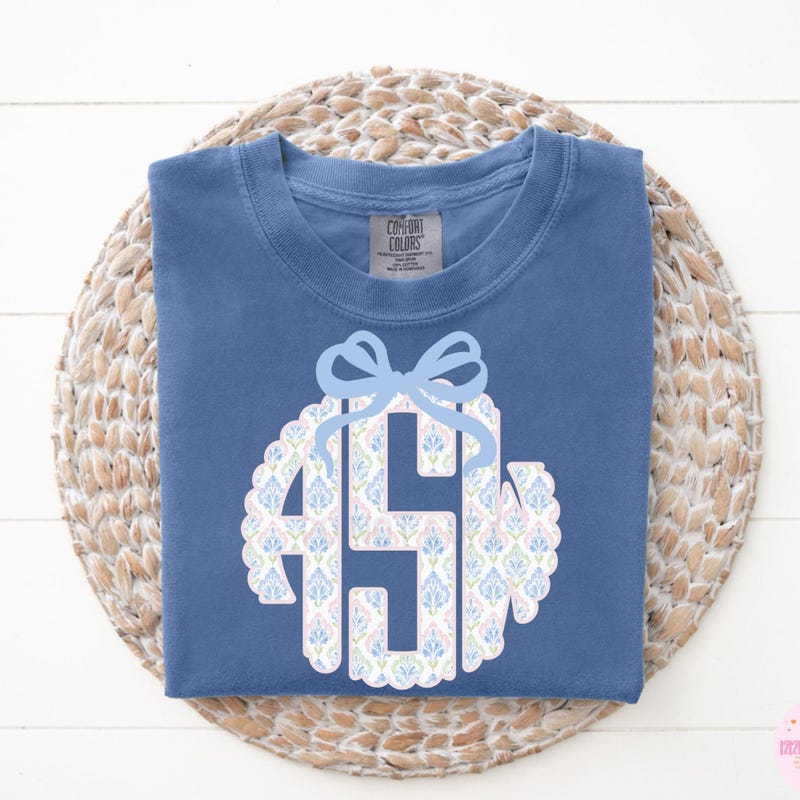 Monogram Tshirts - Etsy