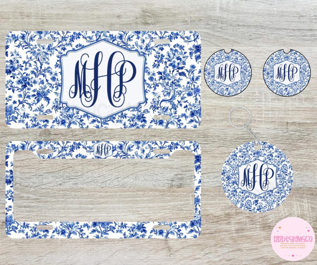 Front License Plate, Car Coasters, Rear Frames, Keychain Set, Custom ...