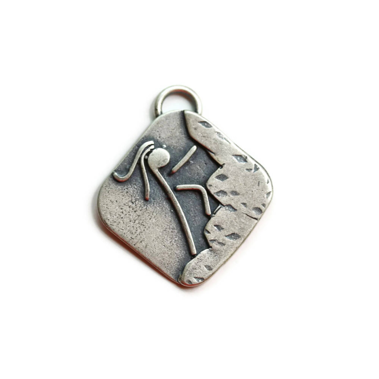Rock Climbing Jewelry Sterling Pendant Climbing Jewelry - Etsy