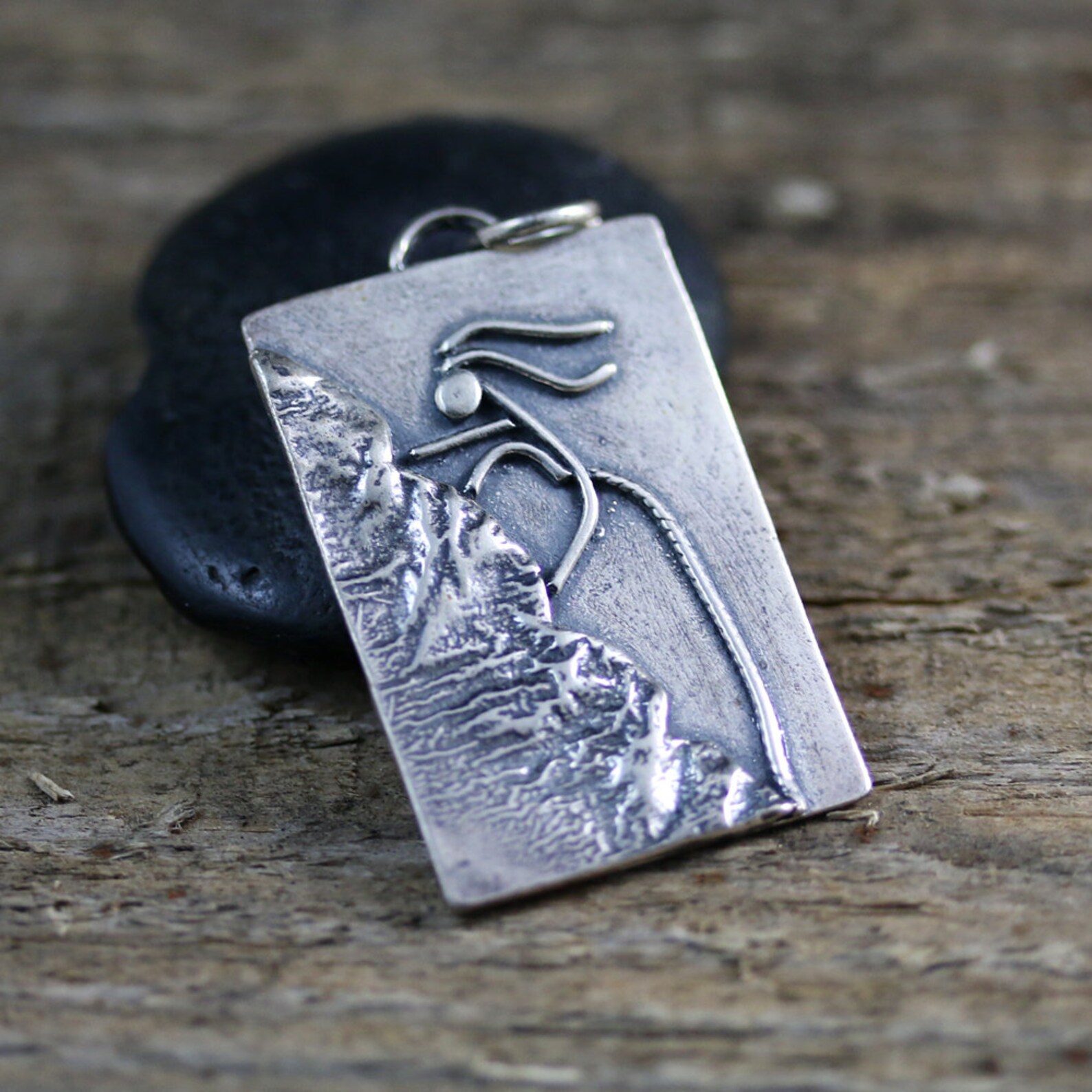 Rock Climbing Gifts - Sterling Pendant - Climbing Jewelry - Outdoor ...