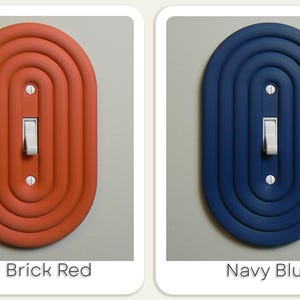 Mid-century Modern Oval Light Switch Cover Plate for Toggle Light ...