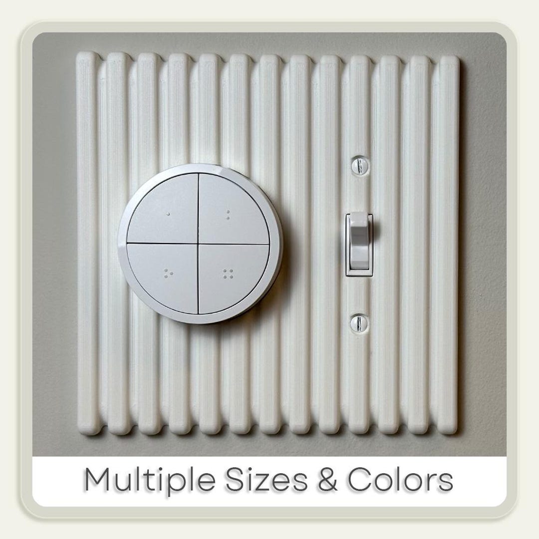 Slatted Philips Hue Tap Dial Light Switch Wall Plate - Side Mount ...