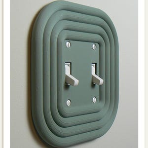 Mid-century Modern Oval Light Switch Cover Plate for Toggle Light ...