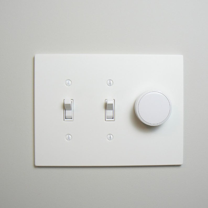 Lutron Aurora Light Switch Wall Plate - Side Mount | Fits Toggle ...