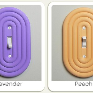 Mid-century Modern Oval Light Switch Cover Plate for Toggle Light ...