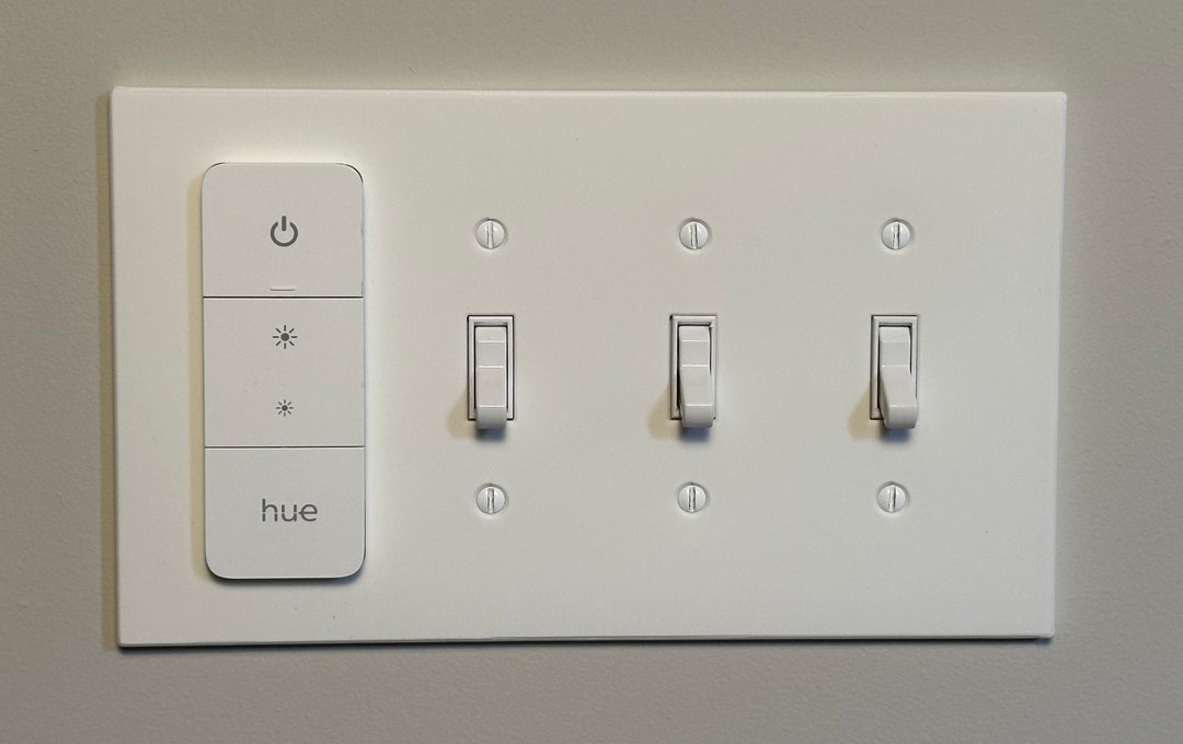 Philips Hue Dimmer Switch V2 3-gang Toggle Light Switch Wall Plate - Etsy
