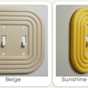 Mid-century Modern Oval Light Switch Cover Plate for Toggle Light ...