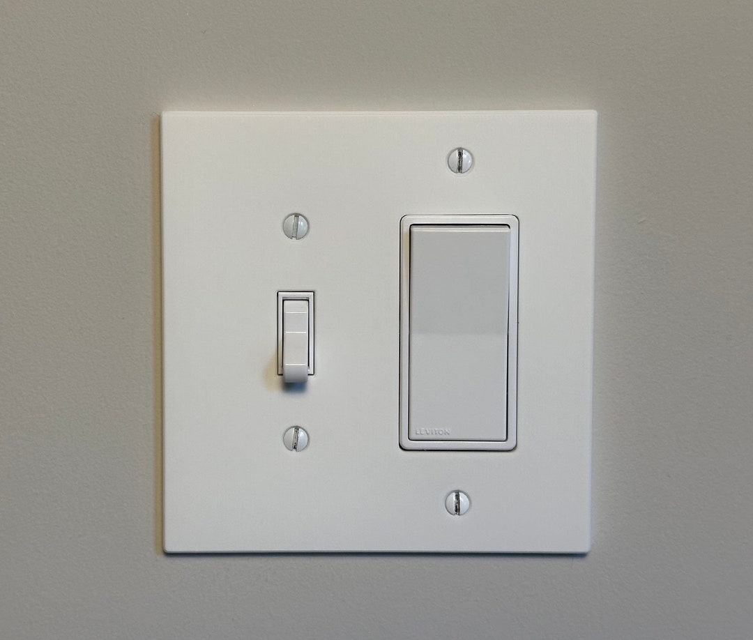 Minimalist 3D Printed Combination Decorator Style and Toggle Style ...
