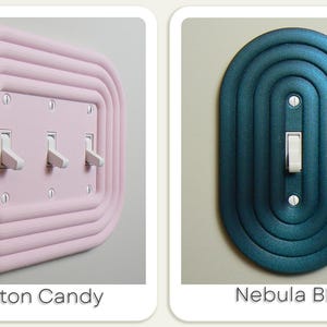 Mid-century Modern Oval Light Switch Cover Plate | Fits Toggle Switches ...