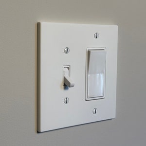 Minimalist 3D Printed Combination Decorator Style and Toggle Style ...