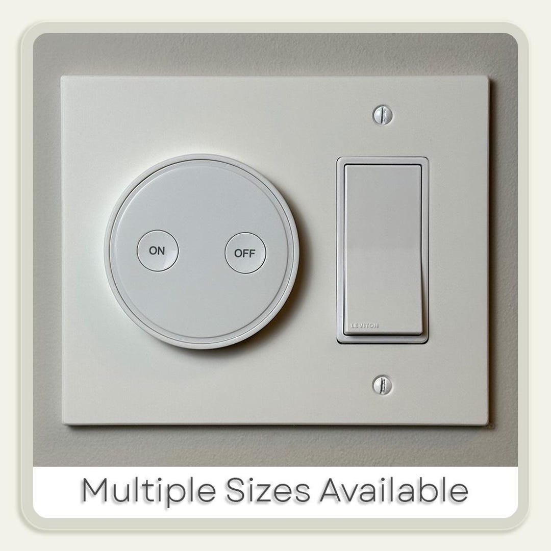 Loratap Remote Light Switch Wall Plate - Side Mount | Fits Toggle ...