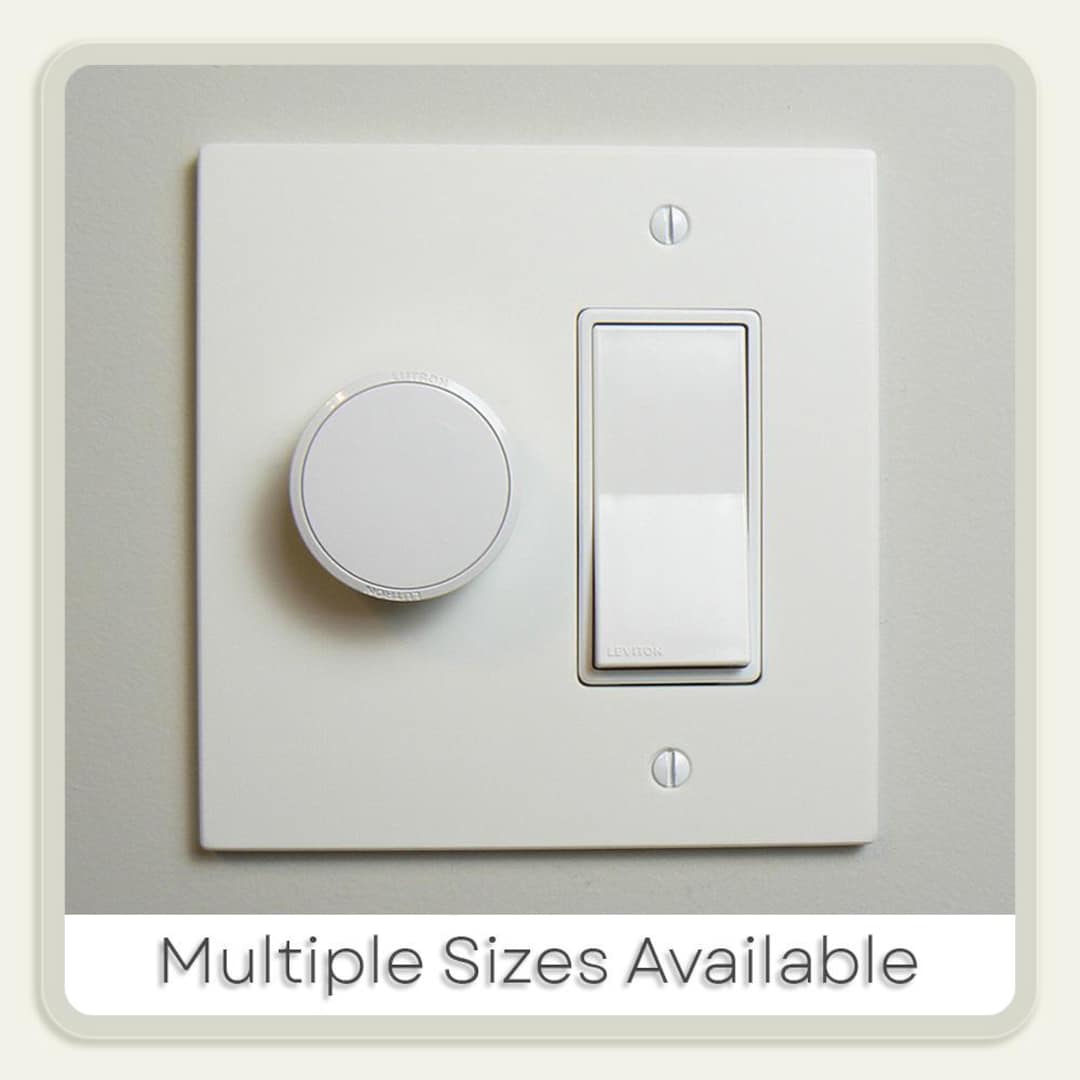 Lutron Aurora Light Switch Wall Plate - Side Mount | Fits Toggle ...