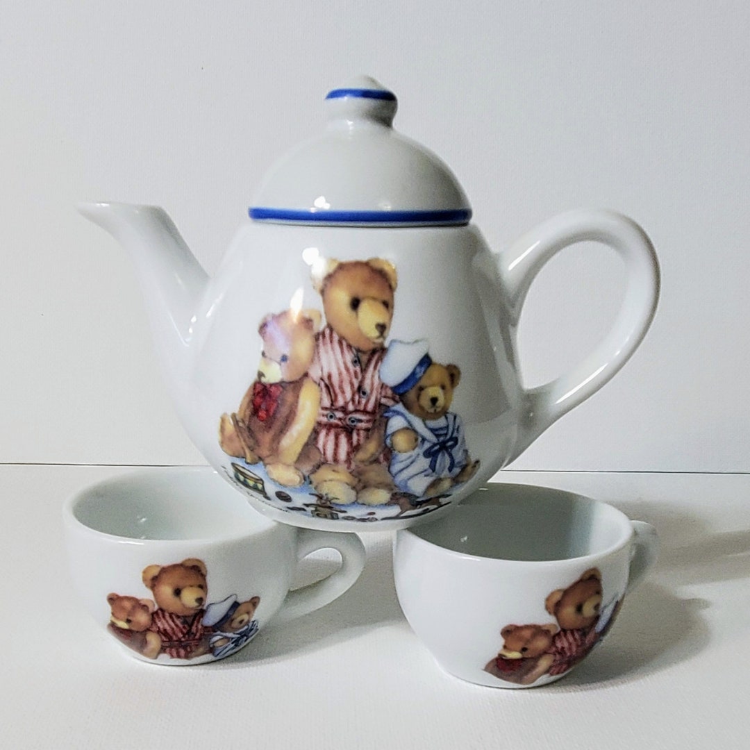 Vintage Miniature Bear Tea Set, Bear Henry & Friends Reutter Porzellan ...